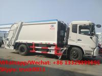 China Dongfeng Tianjin garbage compactor truck 6 wheels compressed garbage truck 8 tons capacity garbage trucks for sale for sale