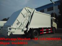 China Dongfeng Tianjin garbage compactor truck 6 wheels compressed garbage truck 8 tons capacity garbage trucks for sale for sale