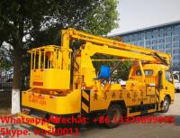 China factory sale 2020s 14m-16m fold arm type High altitude working platform Aerial truck crane truck with working bucket for sale