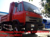 China High qulaity and best price Dongfeng 4*2 LHD dump tipper for stones and coals for sale, China made tipper truck for sale