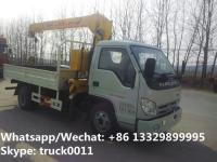 China High quality and best price FORLAND 4*2 LHD/RHD 2-3.2ton small truck with crane for sale,HOT SALE telescopic crane truck for sale