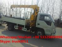China High quality and best price FORLAND 4*2 LHD/RHD 2-3.2ton small truck with crane for sale,HOT SALE telescopic crane truck for sale