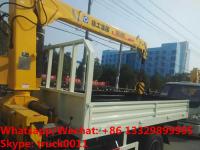 China High quality and best price FORLAND 4*2 LHD/RHD 2-3.2ton small truck with crane for sale,HOT SALE telescopic crane truck for sale