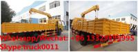 China Factory sale good price Dongfeng 4*2 LHD 3.5tons telescopic boom mounted on truck, cargo truck with crane for sale