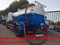 China customized Dongfeng 4*2 RHD 10,000Liters vacuum tank truck for sale, Factory sale cheaper price sewage suction truck for sale