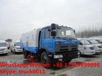China cheaper price dongfeng RHD 170hp diesel 8-10tons road sweeper vehicle for sale, customized street sweeper cleaning truck for sale