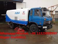 China cheaper price dongfeng RHD 170hp diesel 8-10tons road sweeper vehicle for sale, customized street sweeper cleaning truck for sale