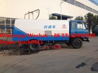 China cheaper price dongfeng RHD 170hp diesel 8-10tons road sweeper vehicle for sale, customized street sweeper cleaning truck for sale