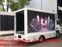 China good Digital Billboard P5/P6 LED Truck YUEJIN 4*2 LHD gasoline Mobile LED Advertising Vehicle, Mobile LED screen truck for sale