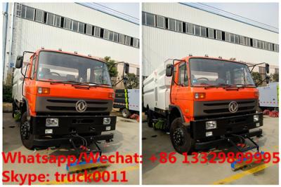 China Dongfeng 190hp road sweeping and washing vehicle customized for Sialkot International Airport, street sweeper vehicle for sale