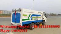 China Factory sale good price Shangqi Yuejin 4*2 LHD gasoline smallest street sweeping vehicle,smallest road sweeper truck for sale