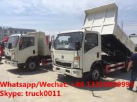 China Factory sale high quality and good price SINO TRUK HOWO Mini dump tipper truck, coal and stone transporting truck for sale