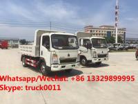 China Factory sale high quality and good price SINO TRUK HOWO Mini dump tipper truck, coal and stone transporting truck for sale