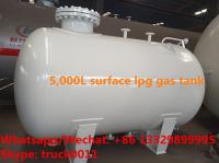 China 2021s new high quality smallest size 5,000Liters surface propane gas storage tank for sale, mini lpg gas storage tank for sale