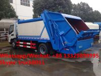 China best-selling JAC diesel 6-7m3 garbage compactor truck, compressed wastes collecting vehicle, resr load garbage truck for sale