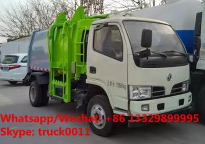 China HOT SALE!new deisgned Dongfeng diesel compressed docking wastes collecting vehicle, garbage truck for sale for sale