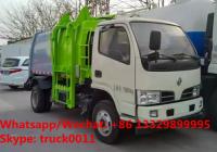 China HOT SALE!new deisgned Dongfeng diesel compressed docking wastes collecting vehicle, garbage truck for sale for sale
