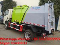 China HOT SALE!new deisgned Dongfeng diesel compressed docking wastes collecting vehicle, garbage truck for sale for sale