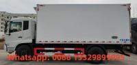 China factory selling dongfeng tianjin 4x2 190hpmeat hook refrigerator truck for sale, 15tons cold room truck for TOGO for sale