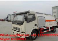 China customized new designed DONGFENG 120hp 5500L Bobtail Propane Filling LPG tank dispenser for sale. mobile lpg tank truck for sale