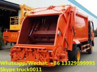 China SINO TRUK HOWO 4*2 RHD 5CBM 4tons wastes collecting vehicles, refuse garbage trucks customized for Timor-Leste clients for sale