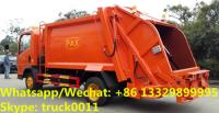 China SINO TRUK HOWO 4*2 RHD 5CBM 4tons wastes collecting vehicles, refuse garbage trucks customized for Timor-Leste clients for sale