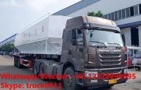 China best price 20MT new electronic discharging bulk feed tank container semitrailer, road transported bulk feed tank for sale