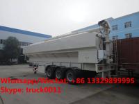 China best price 20MT new electronic discharging bulk feed tank container semitrailer, road transported bulk feed tank for sale