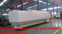 China Customized 20cbm 10MT electronic system bulk feed tank container, animal feed tank mounted on truck for chicken plant for sale