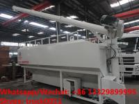 China Customized 20cbm 10MT electronic system bulk feed tank container, animal feed tank mounted on truck for chicken plant for sale