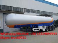 China 2020s new design biggest 62m3 bulk lpg gas tank semitrailer for sale, best price road transported lpg gas tank for sale for sale