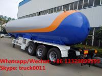 China 2020s new design biggest 62m3 bulk lpg gas tank semitrailer for sale, best price road transported lpg gas tank for sale for sale