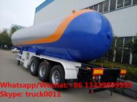 China 2020s new design biggest 62m3 bulk lpg gas tank semitrailer for sale, best price road transported lpg gas tank for sale for sale