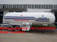 China Factory sale best price 40m3 bulk propane gas trailer, HOT SALE! 40,000Liters road transported lpg gas transported tank for sale