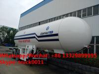 China Factory sale best price 40m3 bulk propane gas trailer, HOT SALE! 40,000Liters road transported lpg gas transported tank for sale