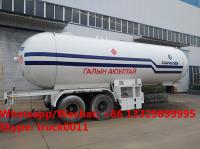 China Factory sale best price 40m3 bulk propane gas trailer, HOT SALE! 40,000Liters road transported lpg gas transported tank for sale