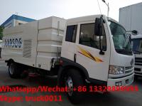 China new best price FAW 4*2 RHD road sweeping truck for sale, street sweeper with 4 sweeping brushes, road cleaning truck for sale