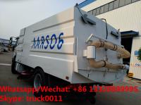 China new best price FAW 4*2 RHD road sweeping truck for sale, street sweeper with 4 sweeping brushes, road cleaning truck for sale