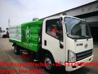 China new FAW brand 4*2 RHD yuchai 130hp diesel road sweeping and washing vehicles for sale, street washing sweeper truck for sale