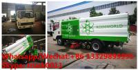 China new FAW brand 4*2 RHD yuchai 130hp diesel road sweeping and washing vehicles for sale, street washing sweeper truck for sale