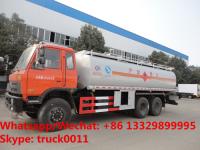 China dongfeng 6*4 LHD 210hp diesel 23000L dongfeng double rear axles oil truck for sale, wholesale price Fuel tank truck for sale