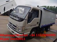 China Customized forland 4*2 LHD mini 34.5KW diesel street sweeping vehicle for sale,road cleaning sweeping vehicle for sale for sale