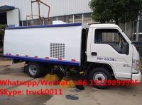China Customized forland 4*2 LHD mini 34.5KW diesel street sweeping vehicle for sale,road cleaning sweeping vehicle for sale for sale