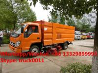 China best price forland 4*2 RHD 92hp diesel mini road sweeper truck for sale, cheapest price forland street sweeping vehicle for sale