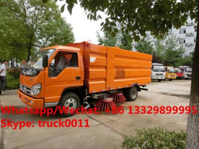 China best price forland 4*2 RHD 92hp diesel mini road sweeper truck for sale, cheapest price forland street sweeping vehicle for sale
