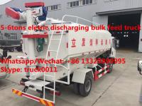 China High quality and cheapest price China made 5-6tons 380volts electric system discharging bulk feed truck for sale for sale