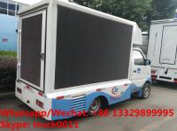 China cheapest price Chang'an 4*2 gasoline P6/P5/P4 mobile LED screen advertising truck for sale, colorful LED screen truck for sale