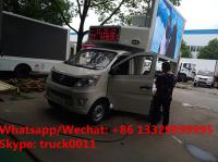 China cheapest price Chang'an 4*2 gasoline P6/P5/P4 mobile LED screen advertising truck for sale, colorful LED screen truck for sale