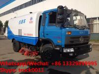 China Factory sale best price RHD 170hp diesel road brushing sweeping vehicle for sale, Cheapest price street sweeper truck for sale