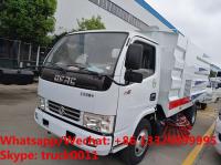 China Dongfeng new mini 95hp diesel Euro 3 road cleaning vehicle for sale, High quality and competitive good street sweeper for sale